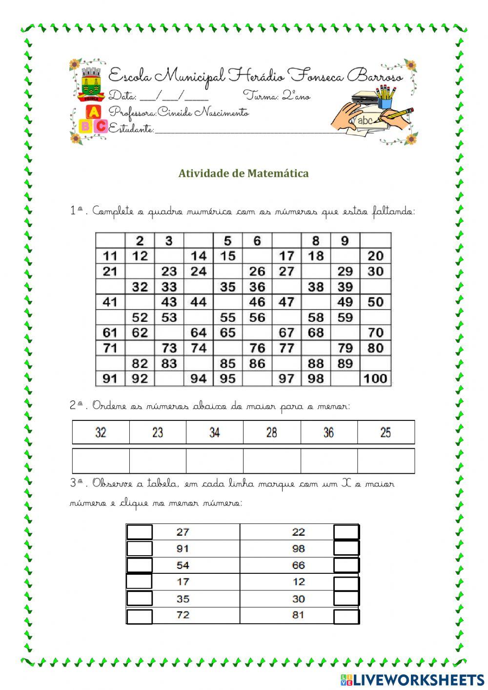 Atividades De Matematica 2o Ano Completando As Expressoes Dos Fatos ... Atividades De Matematica 2o Ano Completando As Expressoes Dos Fatos ...