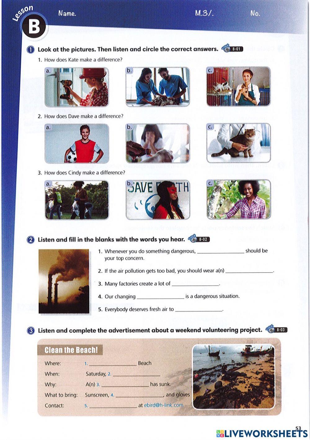 4307282 | lieworksheet unit 8 lesson B | Ballixz