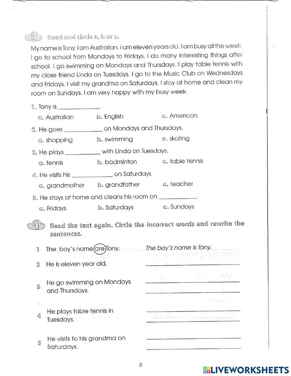 Gr4 U3 worksheet | Live Worksheets