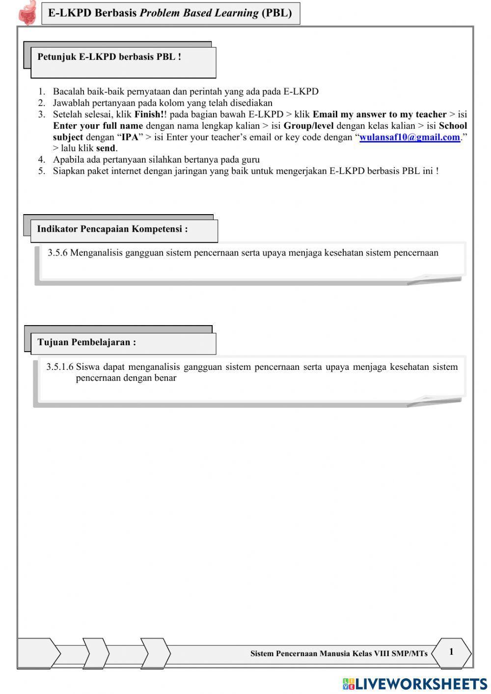 E-LKPD Berbasis… | Free Interactive Worksheets | 1605017