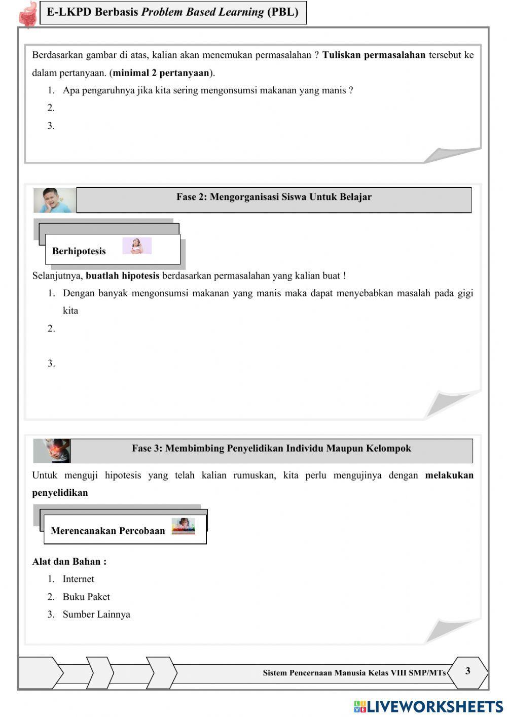 E-LKPD Berbasis… | Free Interactive Worksheets | 1605017