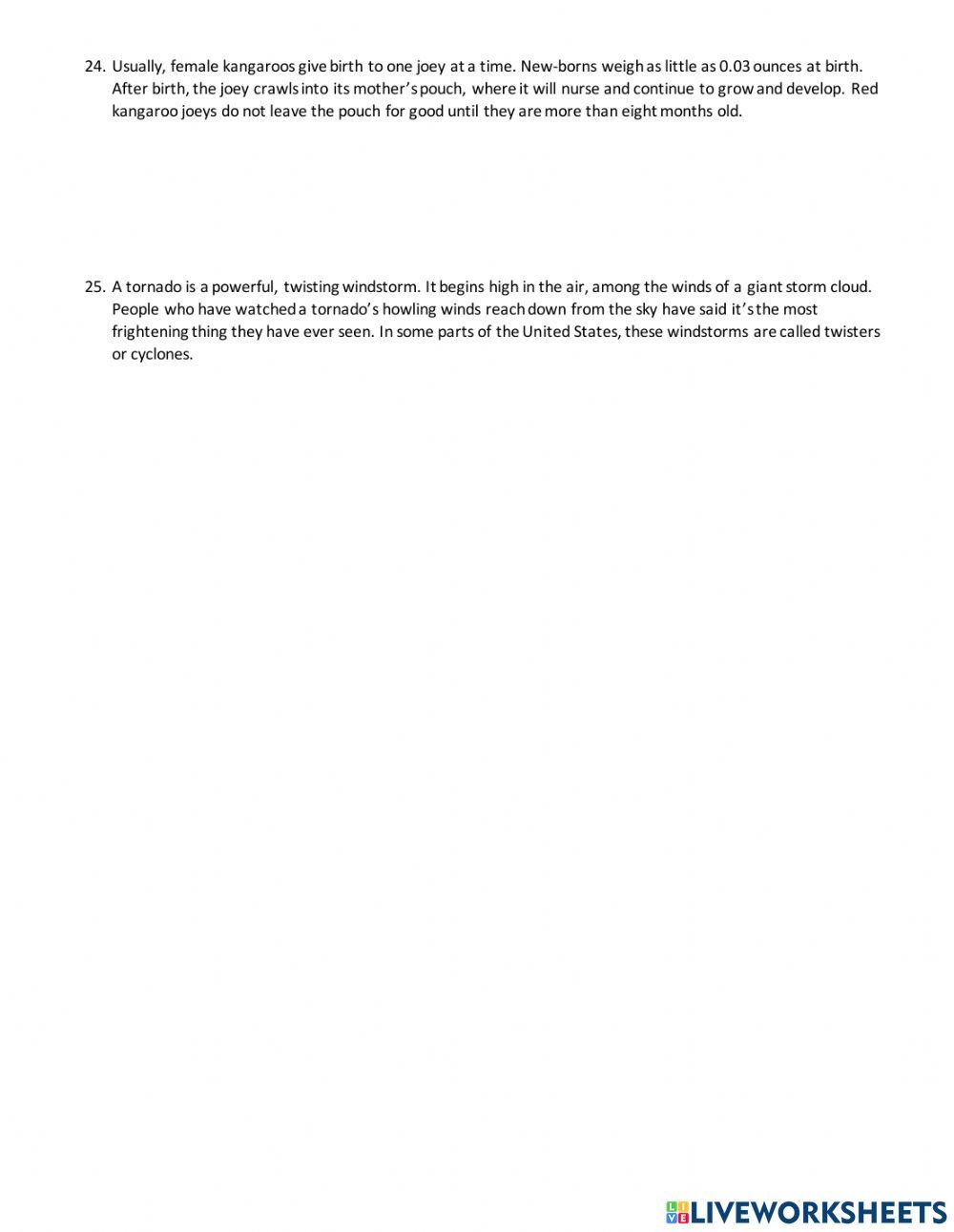 Form 4 - Summary Writing online exercise for | Live Worksheets