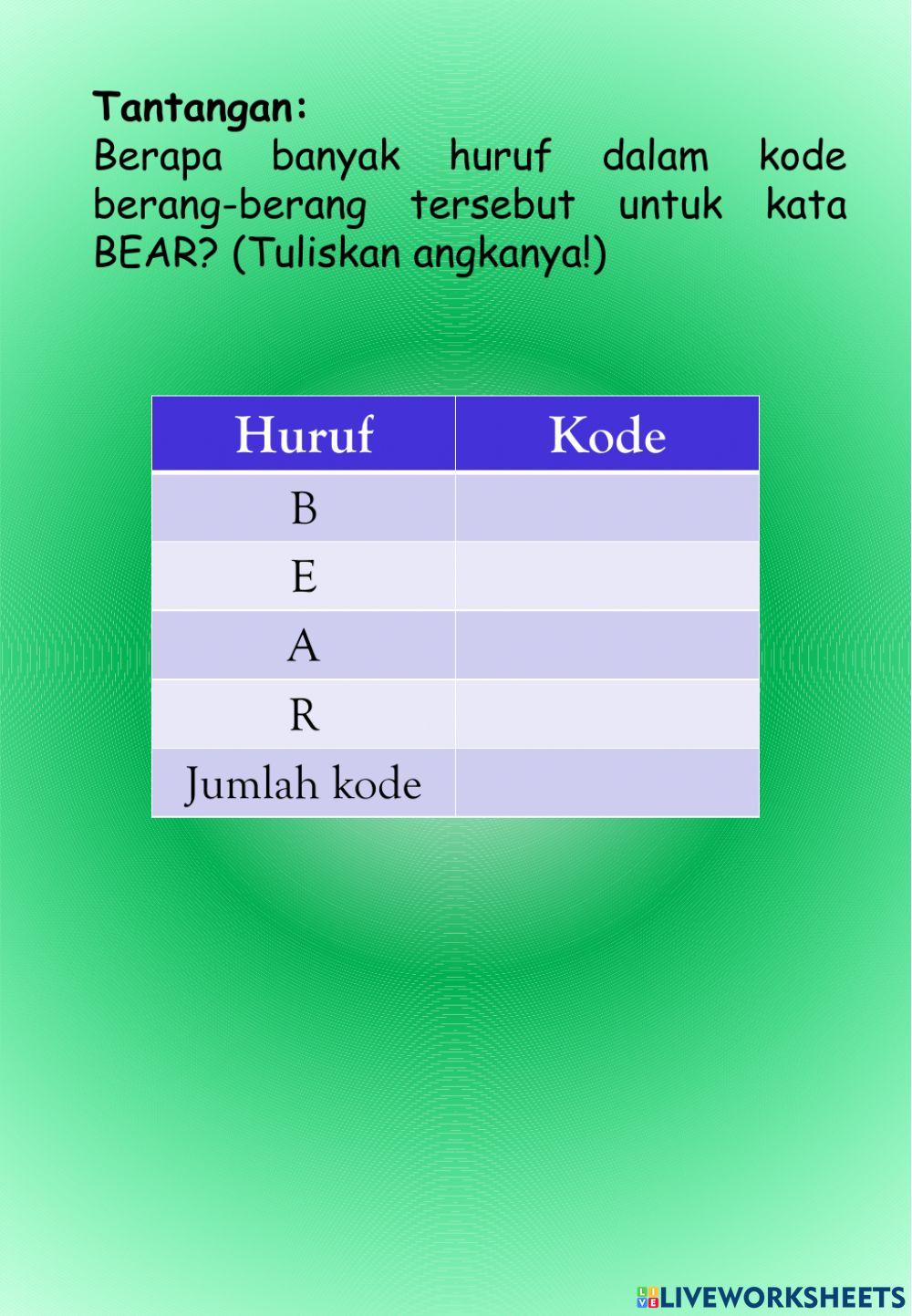 Soal CT worksheet | Live Worksheets