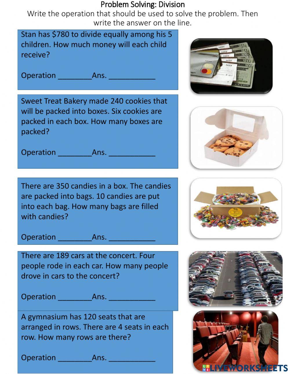 Problem solving - division g5 5231145 | Joyann Claridge