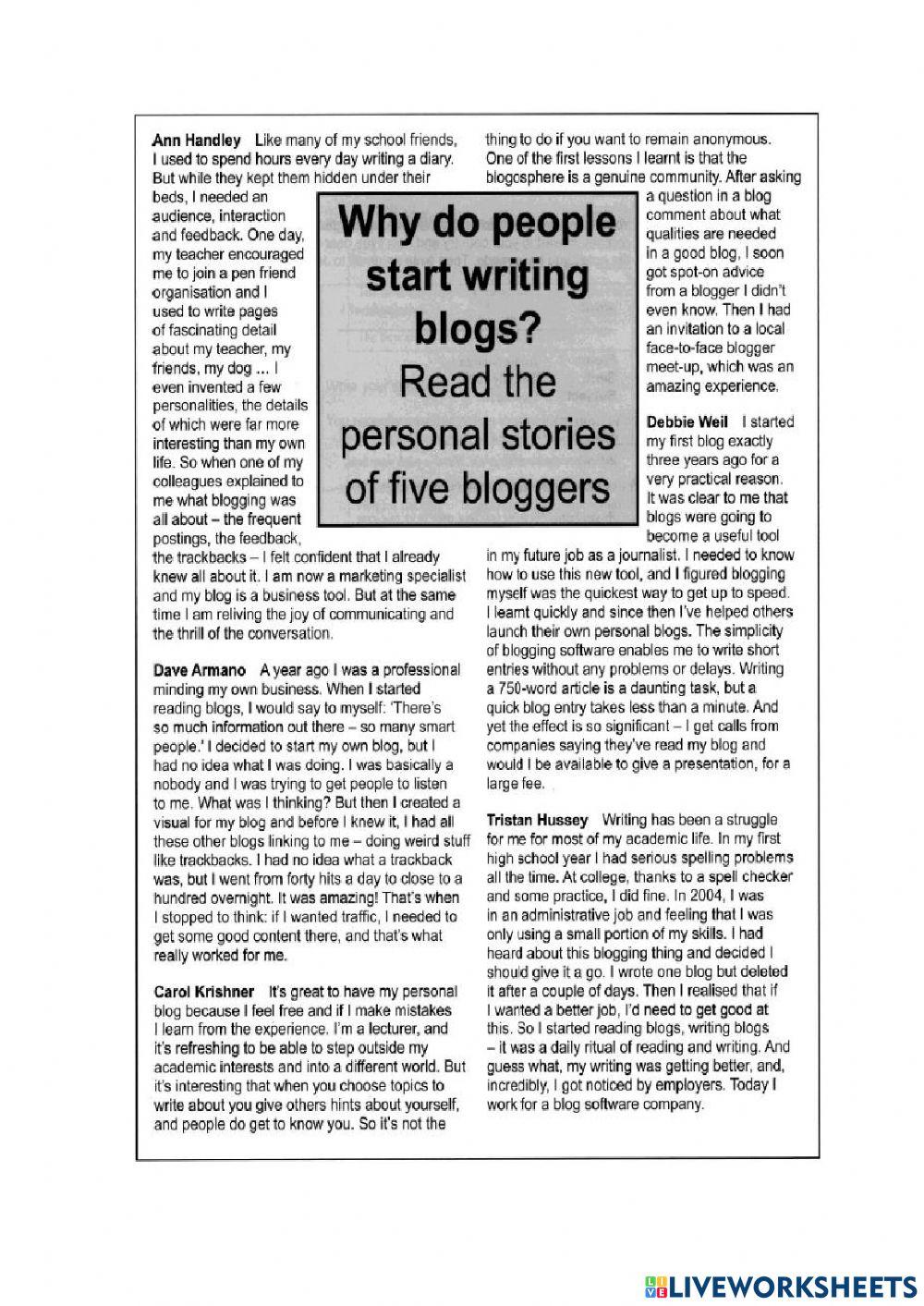 1606785 | FCE Reading and Use of English part 7