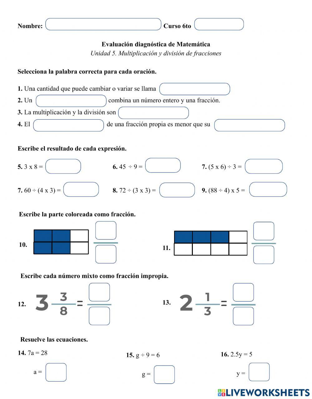 6to - Diagnóstico Ud5 1606729 | Profe Ramón Peralta