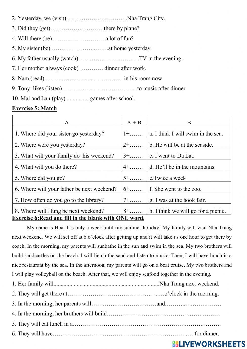 MID-FIRST TERM TEST OF GRADE 5 4142979 | Bùi Thị Trúc Xuy