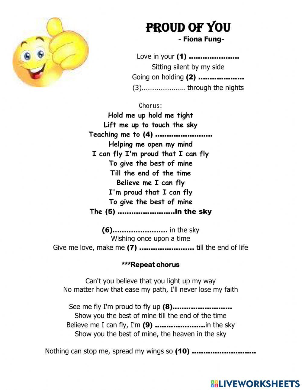 Song online exercise for 4 | Live Worksheets