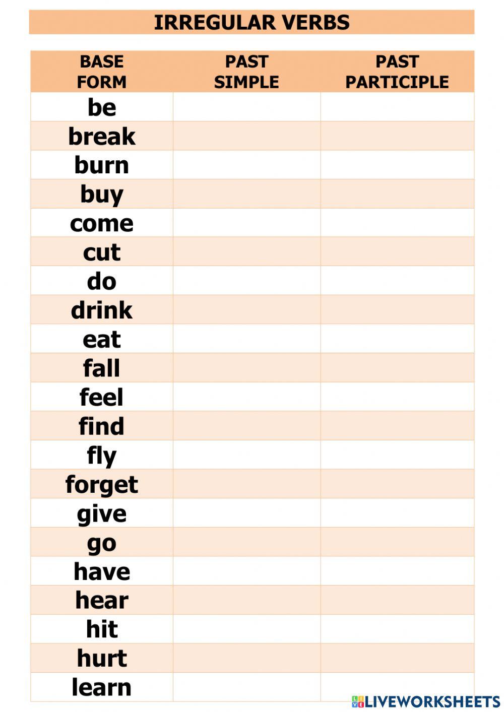 Irregular Verbs 1608252 BarbaraUS LiveWorksheets Irregular Verbs 1608252 BarbaraUS LiveWorksheets