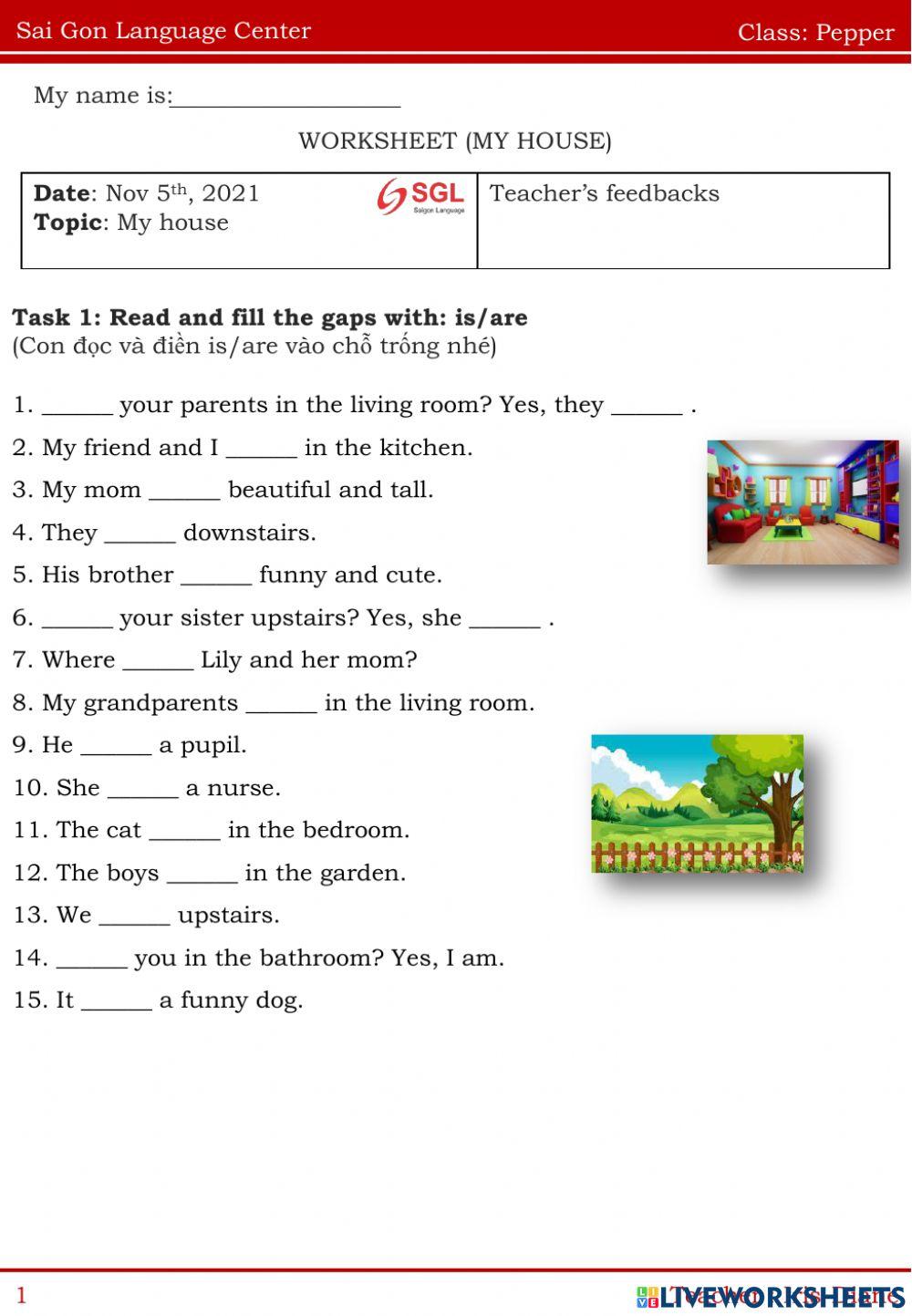 Homework-class Pepper (Nov 5th) worksheet | Live Worksheets