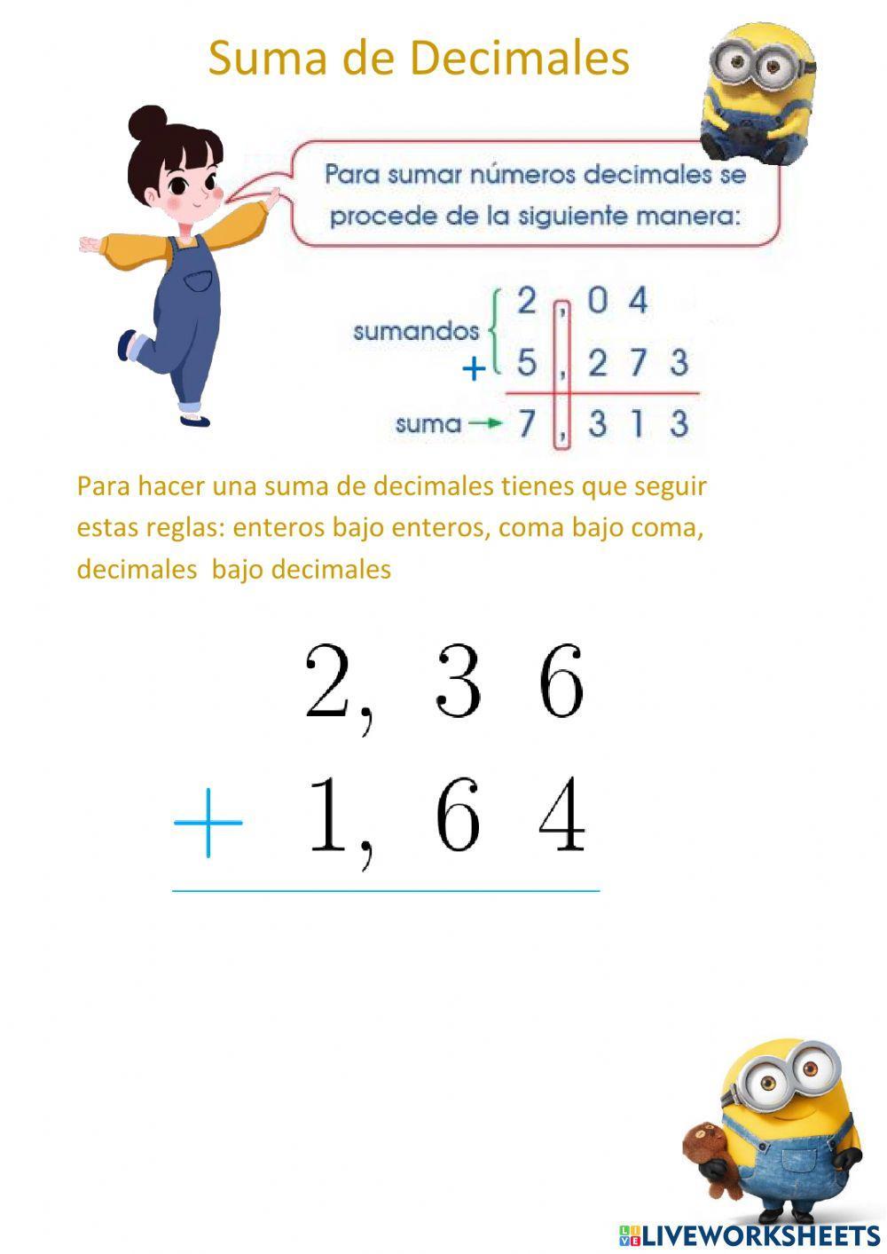 1608934 | Suma de Decimales | Mini_Profe