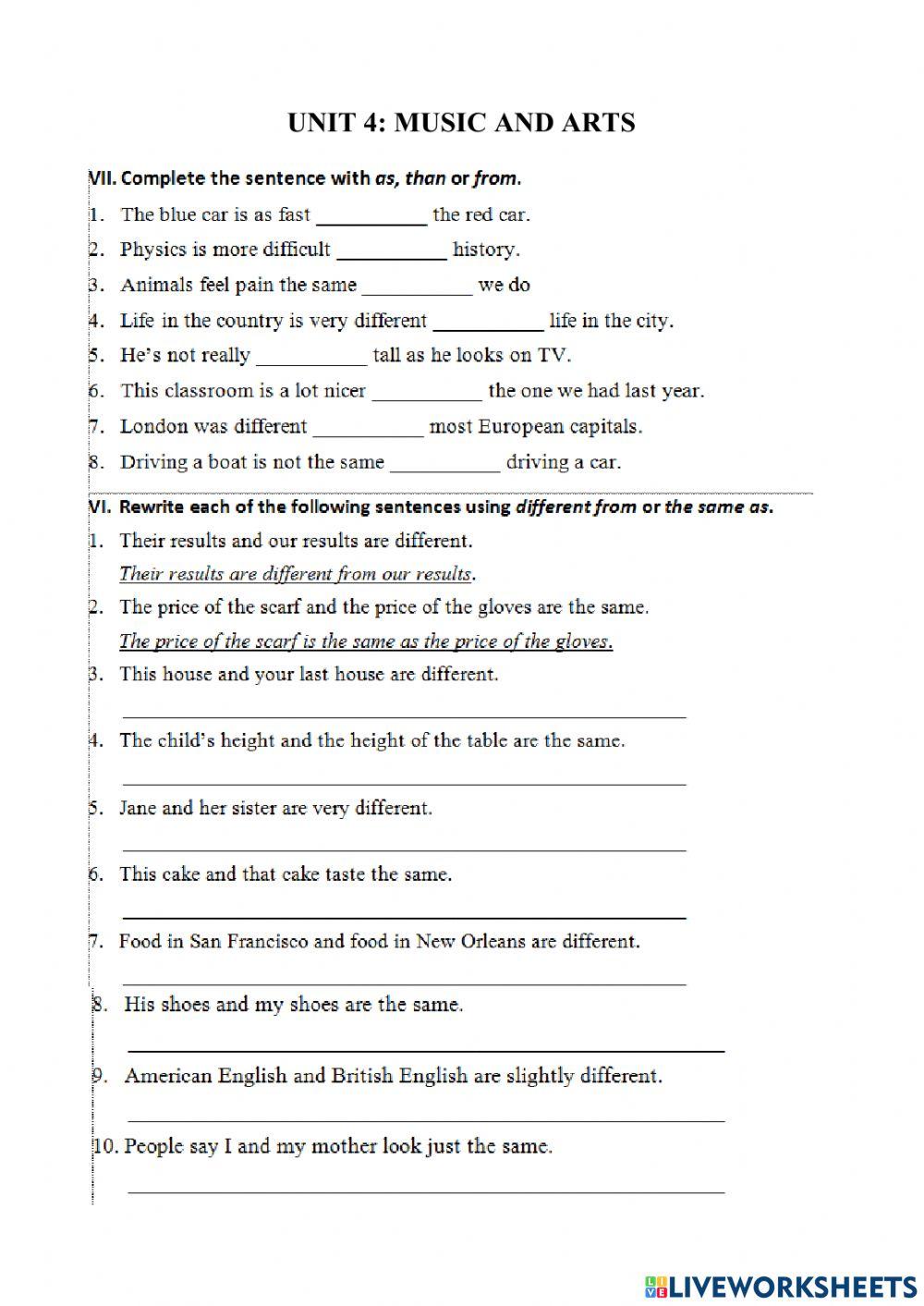 1609761 | Grade 7- Unit 4 Music and Arts | DaoHang