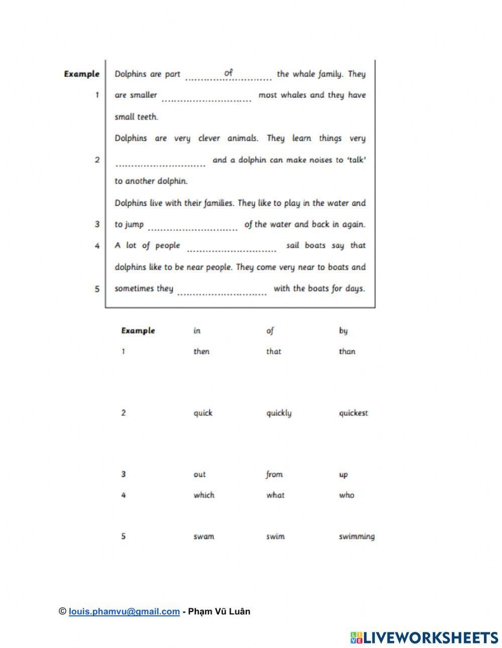 1609787 | A1 Movers Reading & Writing Part 4 - Test