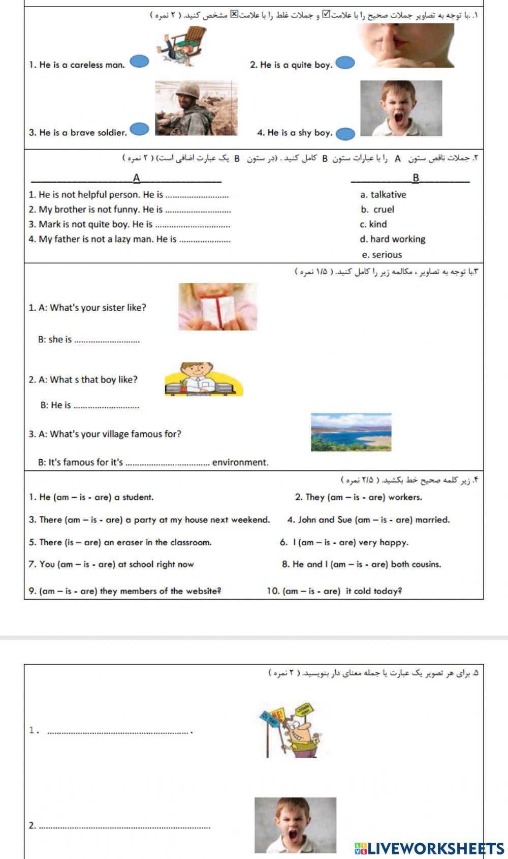 L1 exercise | Live Worksheets