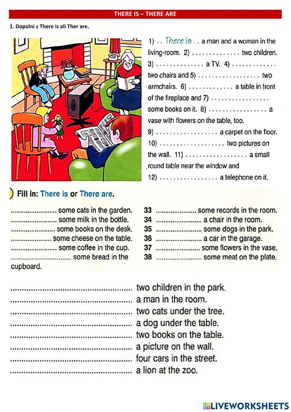 Tam je so worksheet | Live Worksheets