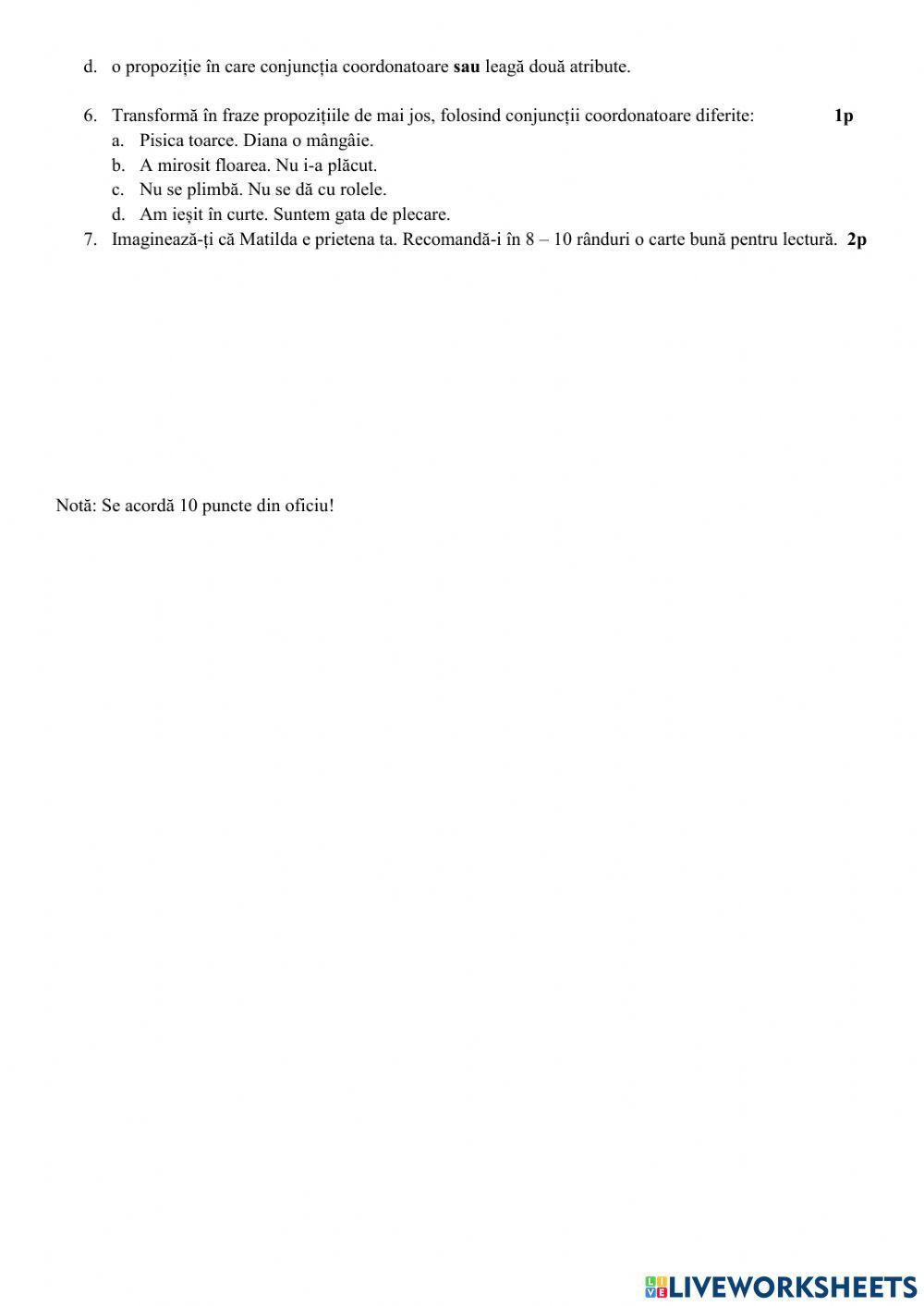 1610784 | Fraza | MariaNegru | LiveWorksheets