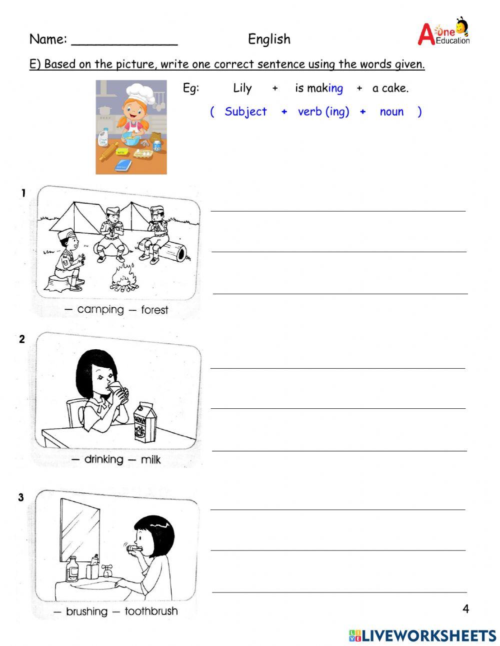 Std 3 ENG Dec W3 interactive worksheet | Live Worksheets