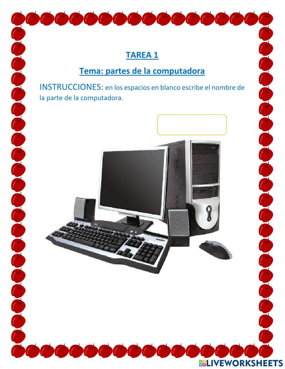 Computadora interactive exercise for primero secundaria | Live Worksheets