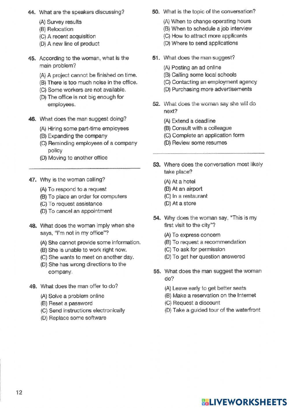 950 - t1 - 44 - 55 worksheet | Live Worksheets