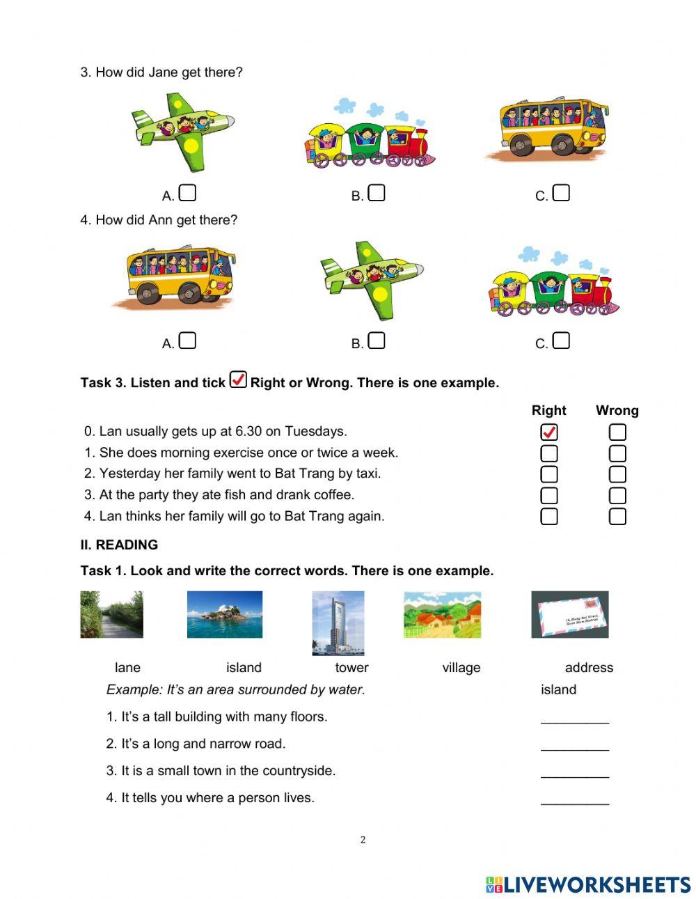 Grade 5- First mid term test online exercise for | Live Worksheets