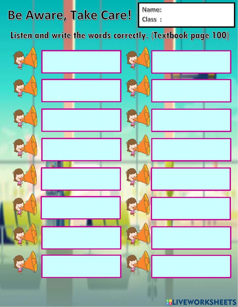 English Year 6 Unit 10 Be Aware, Take Care! (Grammar))