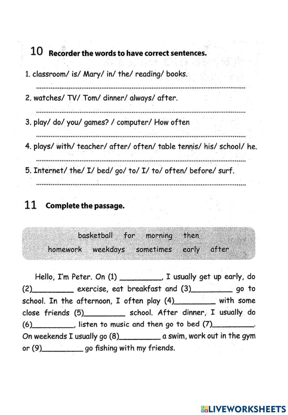 1613509 | English 5 review unit 2 | Đo | LiveWorksheets