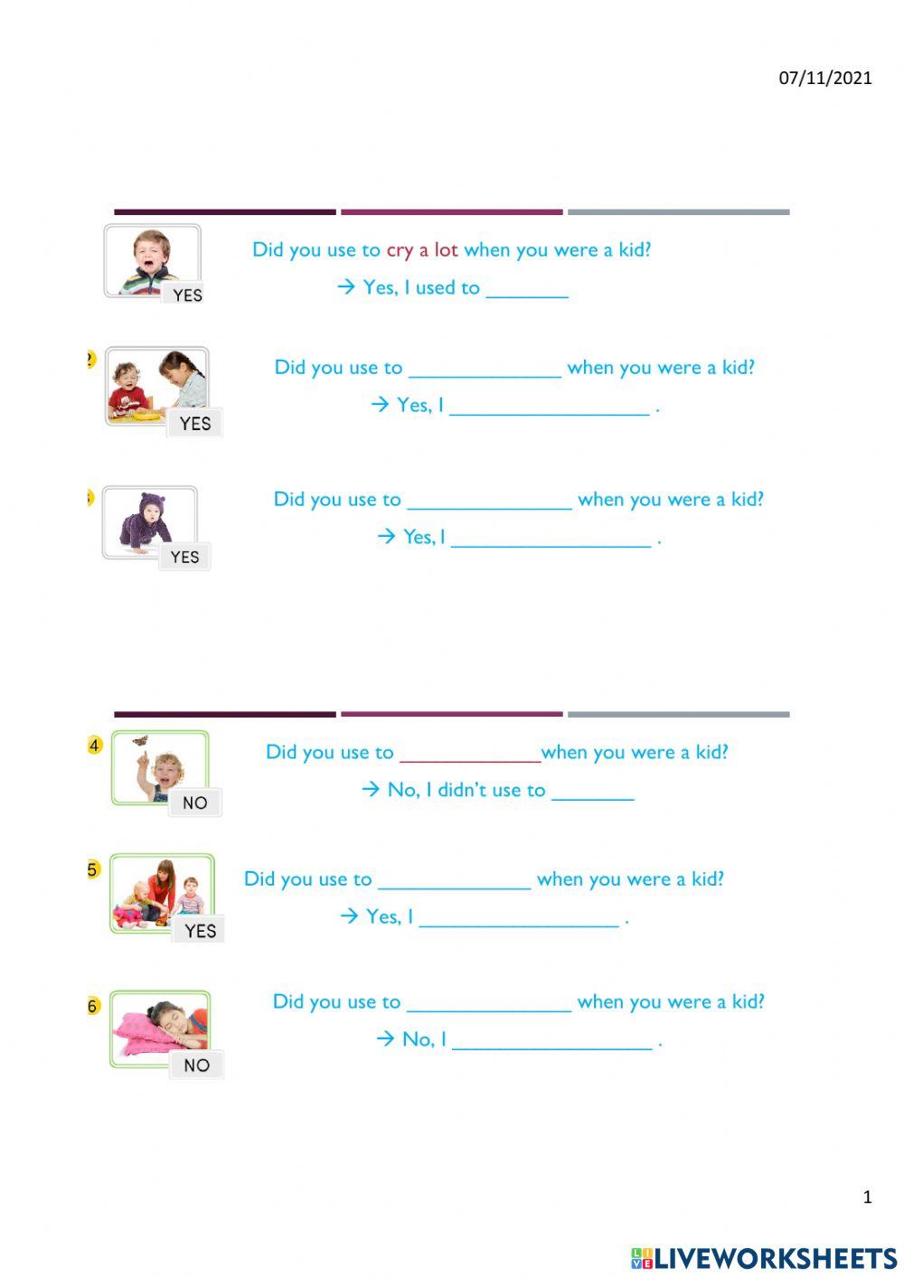 Hang out 5 online exercise for | Live Worksheets