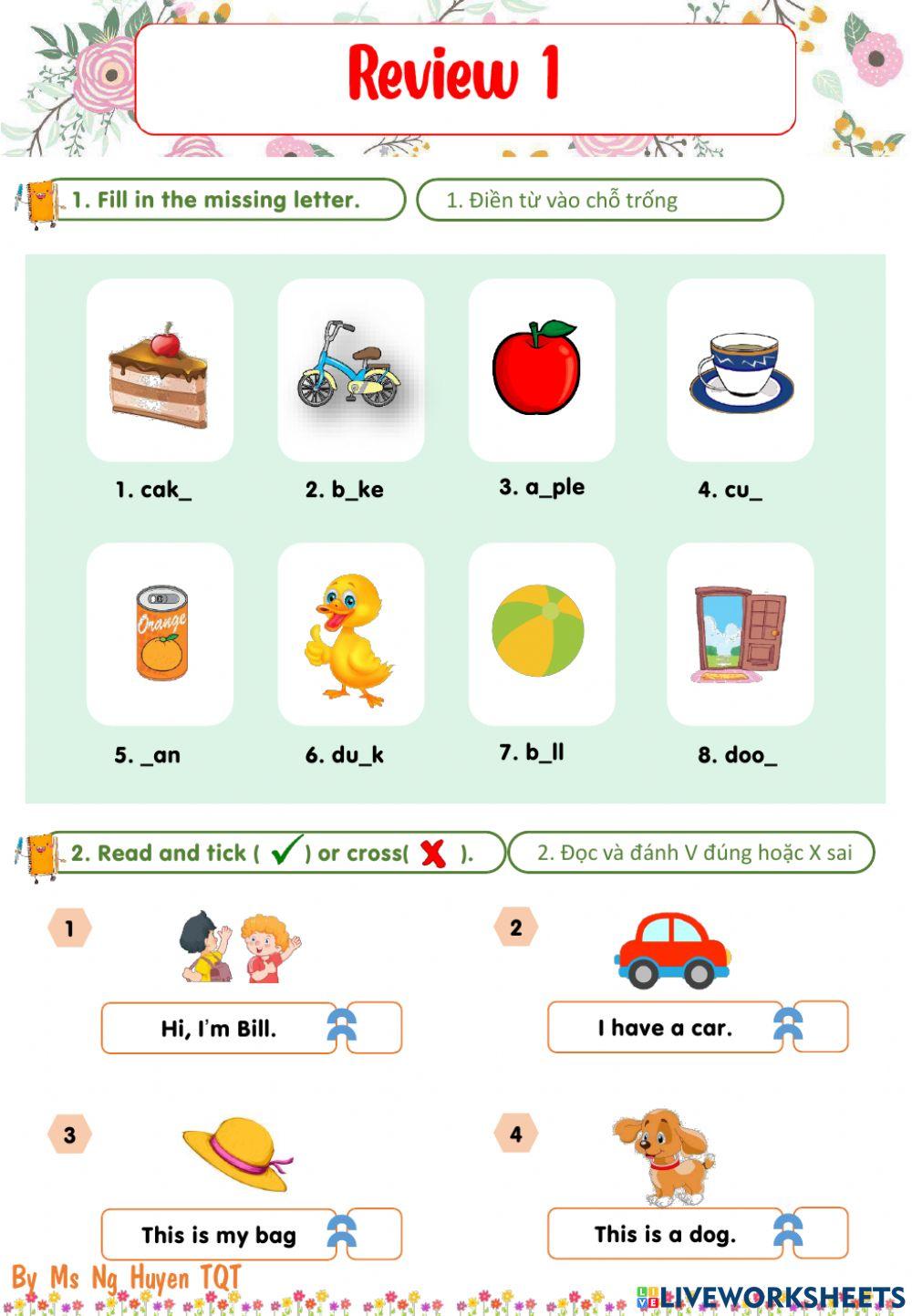 E1 Review 1 cont worksheet | Live Worksheets