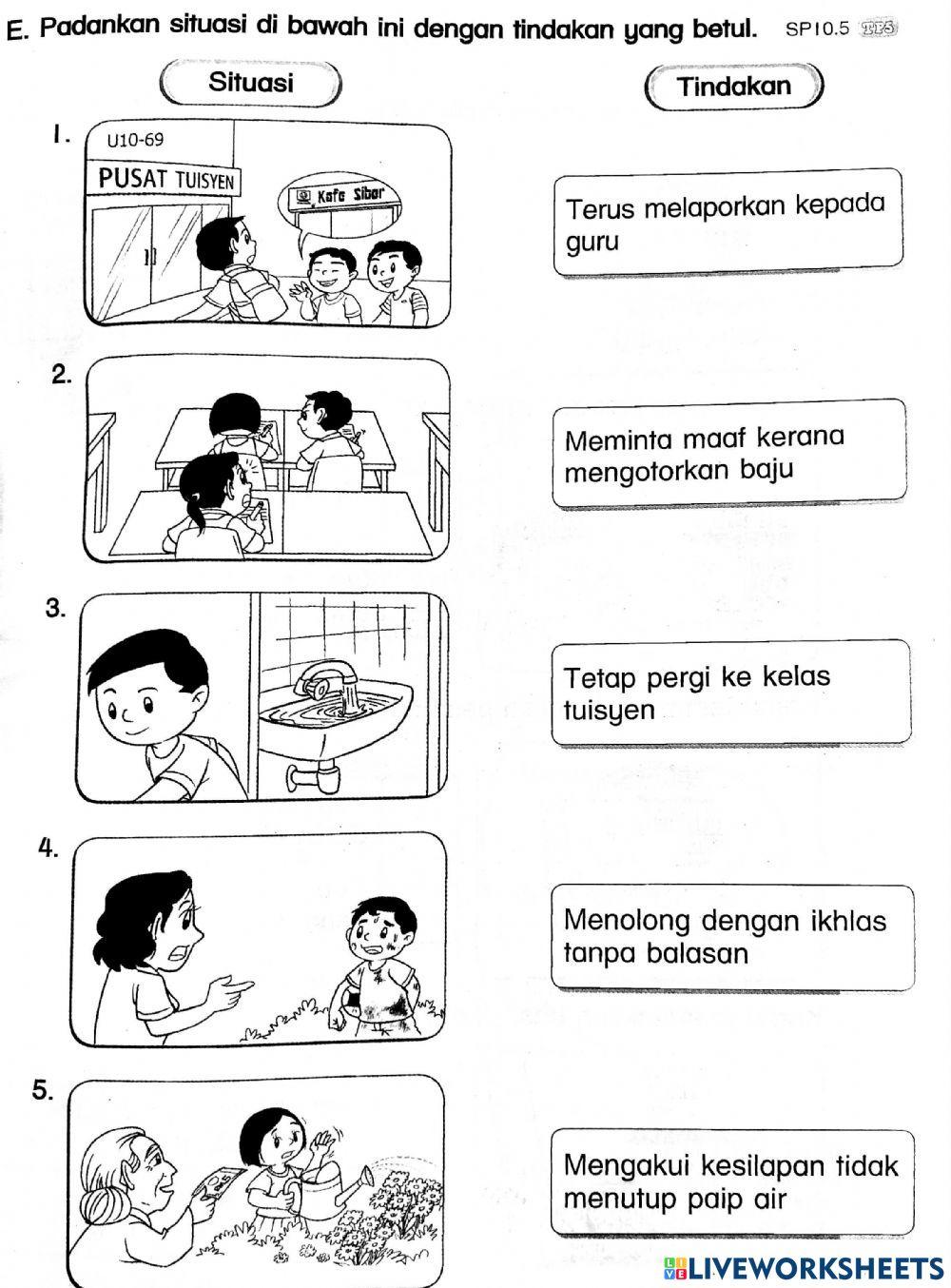 Moral 1 worksheet | Live Worksheets