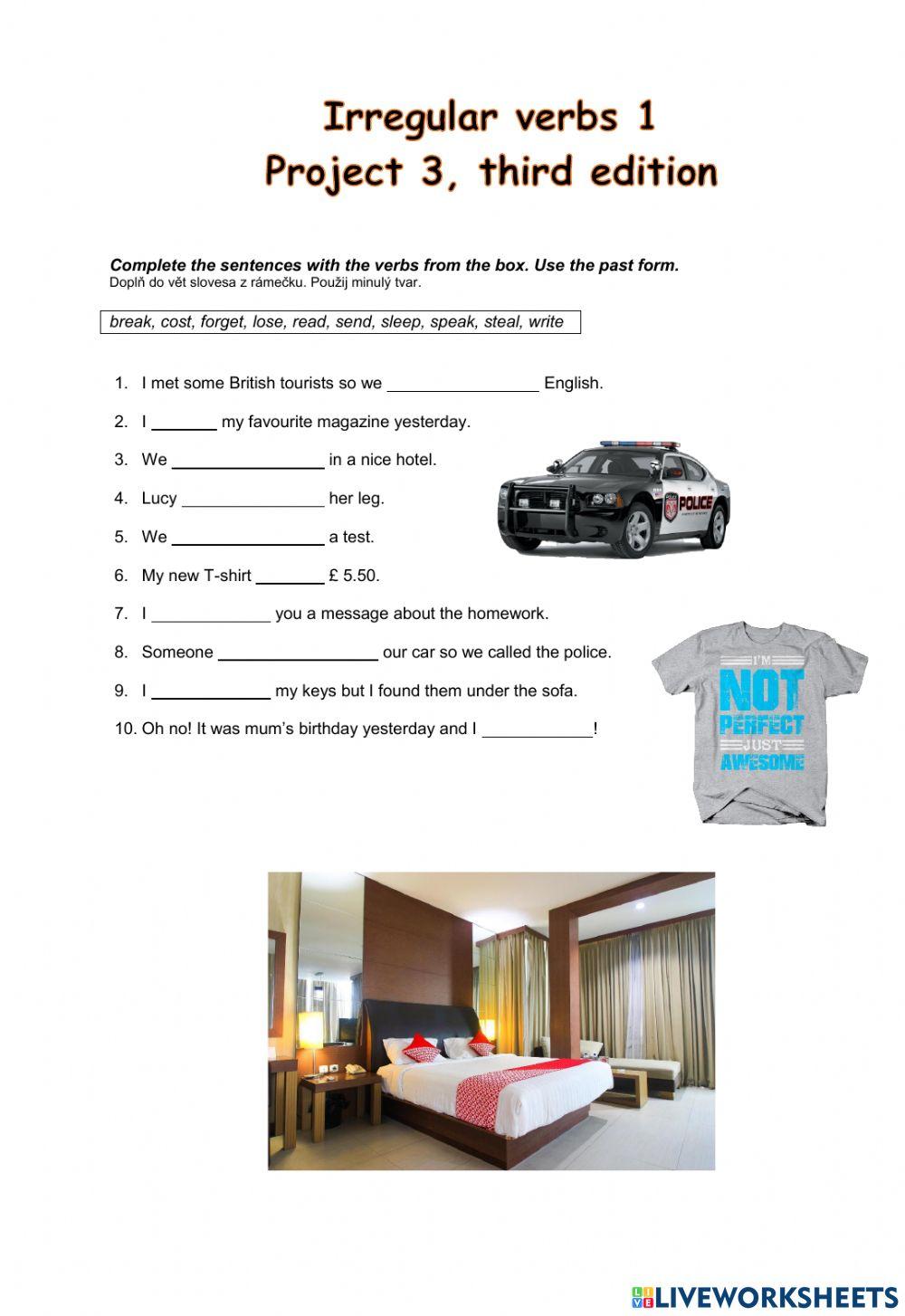 Irregular verbs… | Free Interactive Worksheets | 1614945