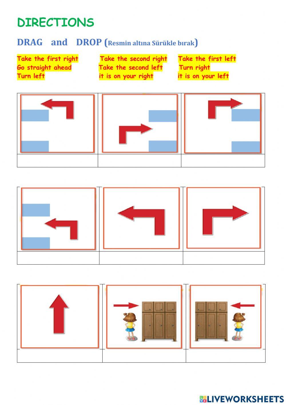 Directions online exercise for Grade 5 | Live Worksheets