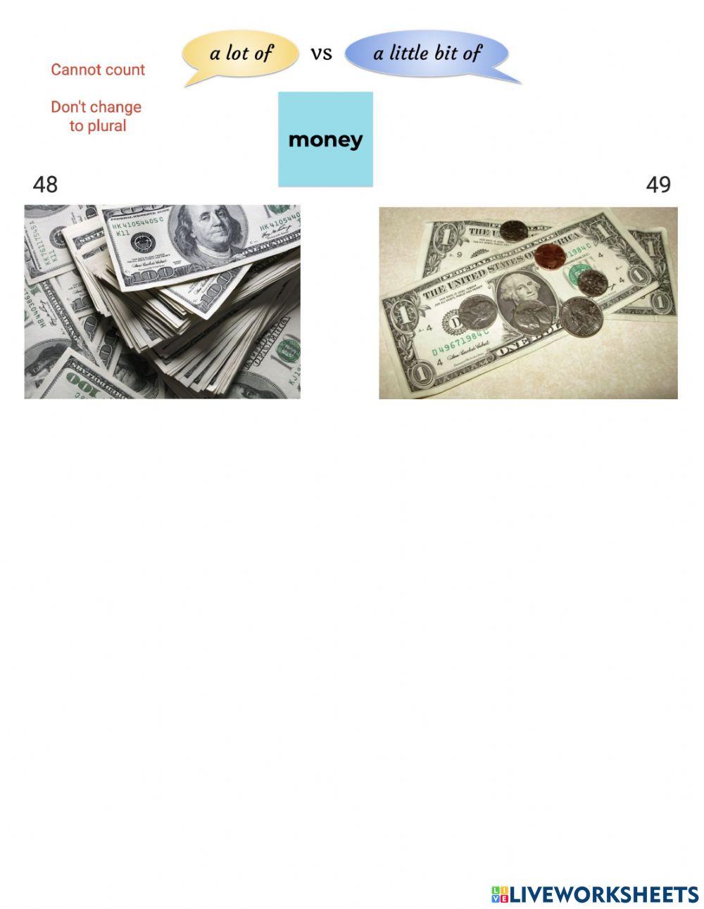 Quantity Expressions Independent Practice 2 worksheet | Live Worksheets