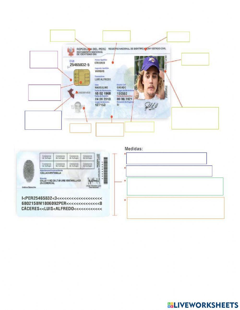 Dni 1615274 | edgardCuadros | LiveWorksheets