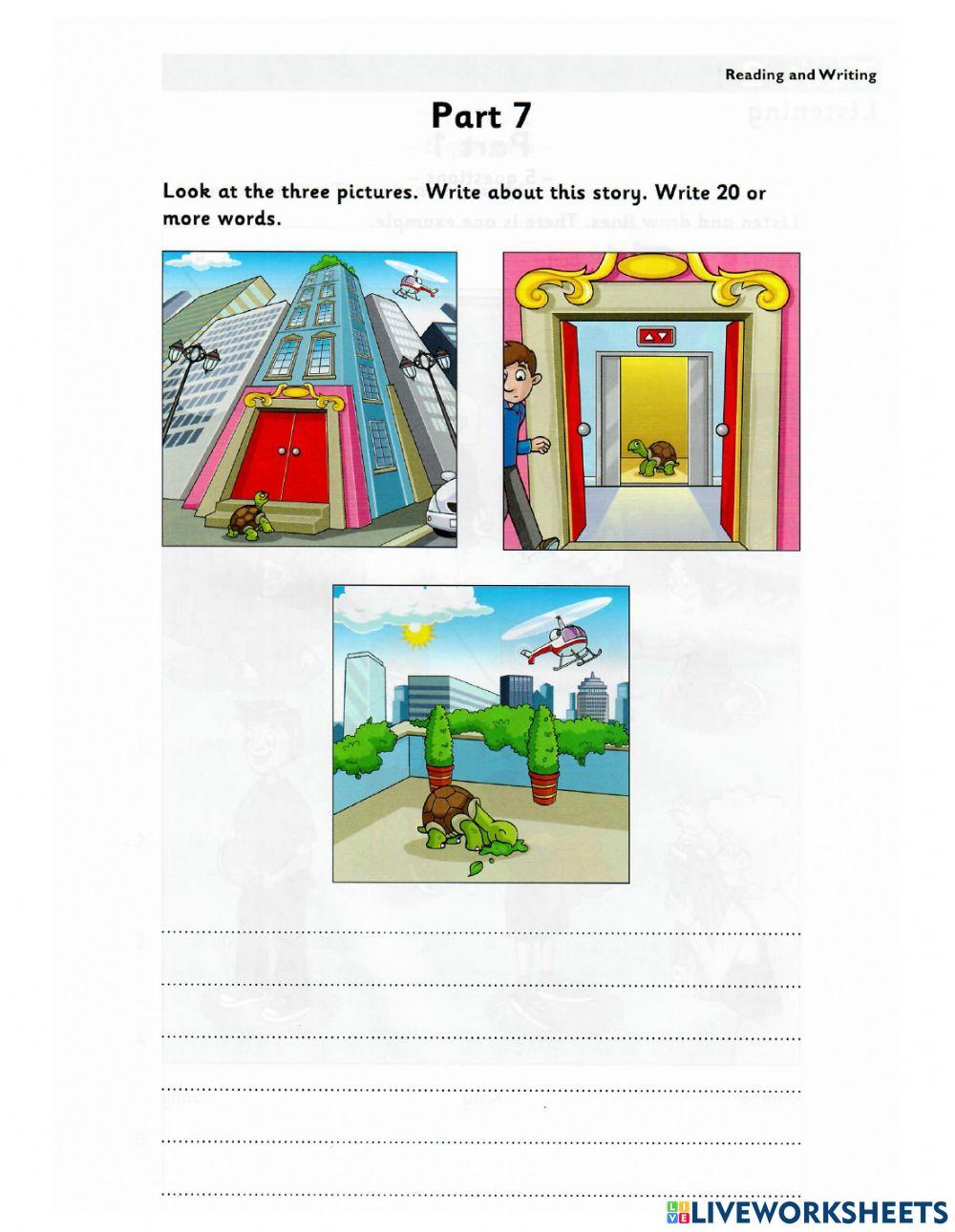 4º FLYERS READING AND WRITING PART 7 6768331 | DIANA