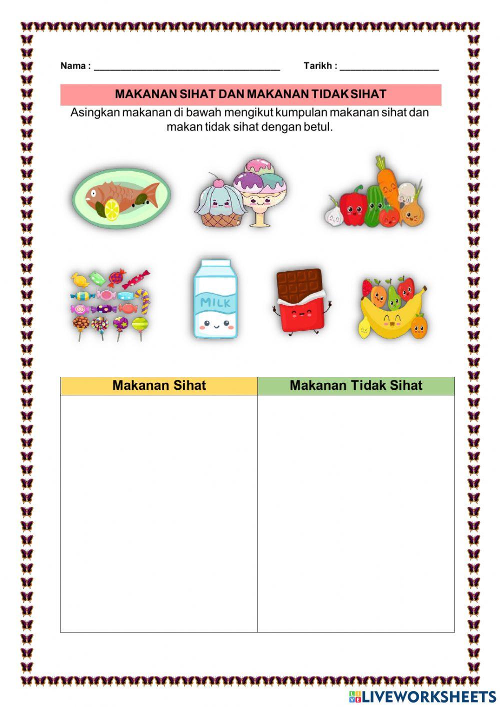 LATIHAN MAKANAN… | Free Interactive Worksheets | 4289538