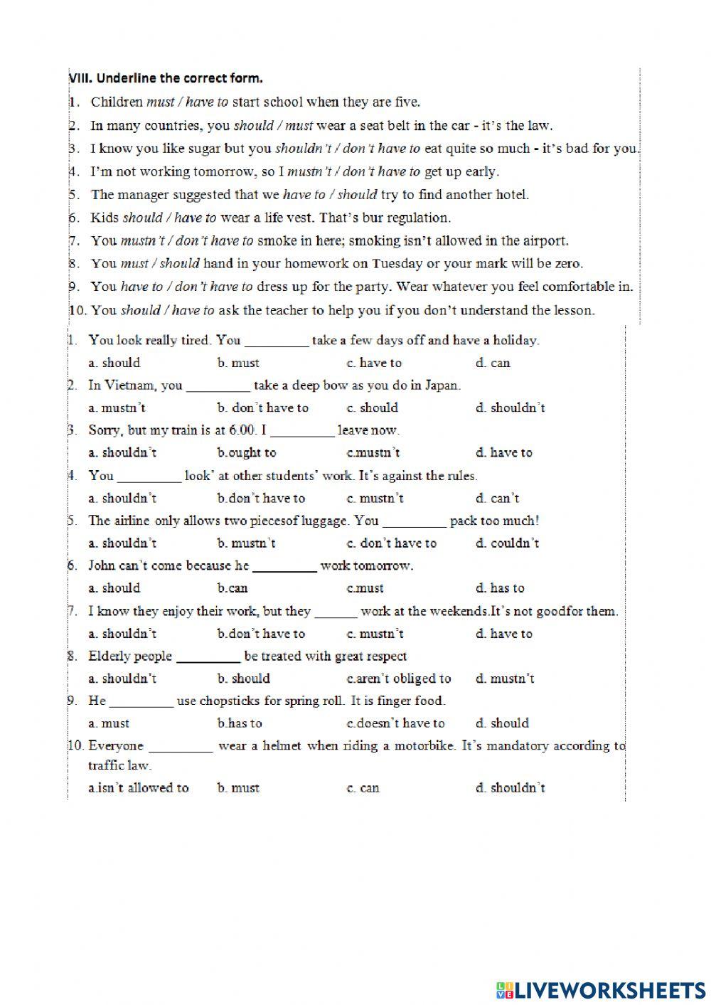 Grade 6 Unit 4 worksheet | Live Worksheets