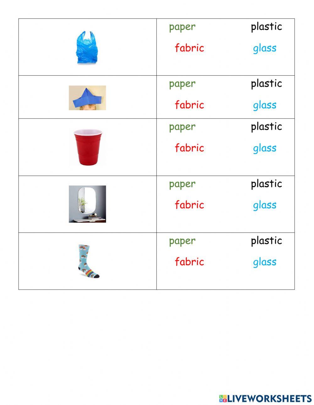 1617936 | Materials | Tbry | LiveWorksheets