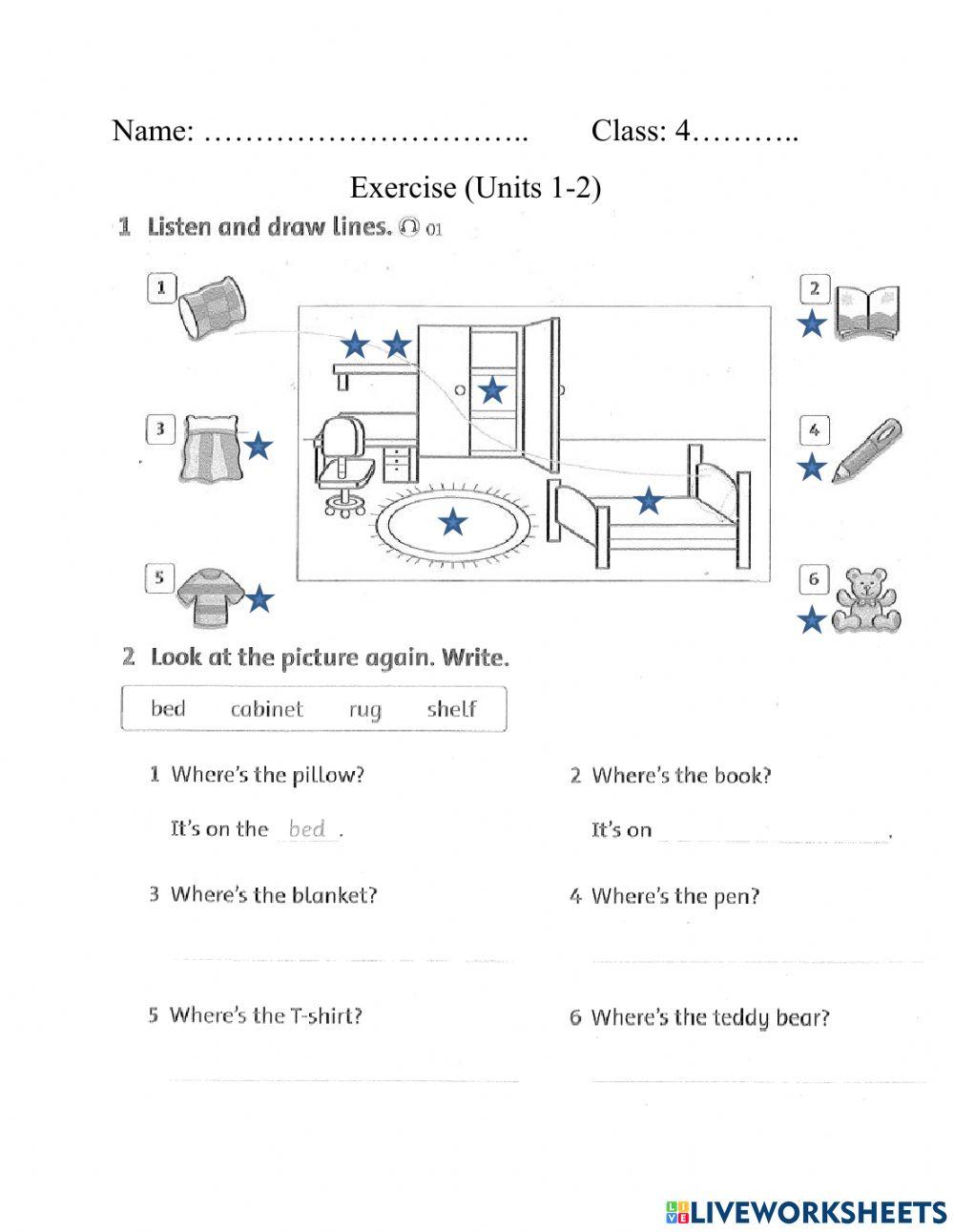 Pdf online exercise: Things | Live Worksheets
