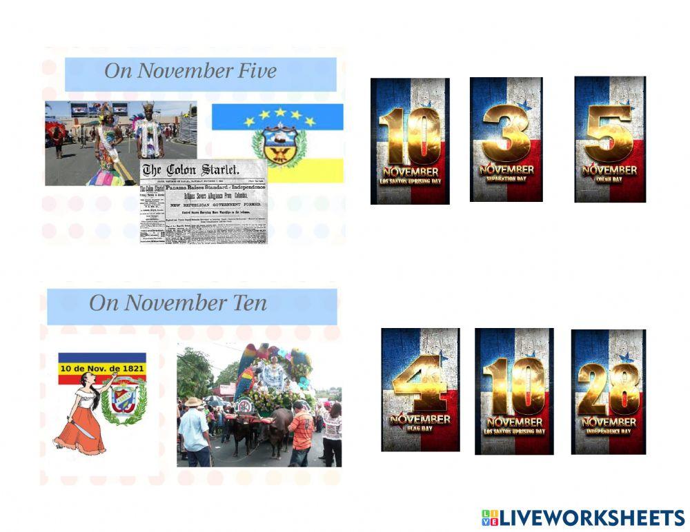 Festivities in Panama worksheet | Live Worksheets