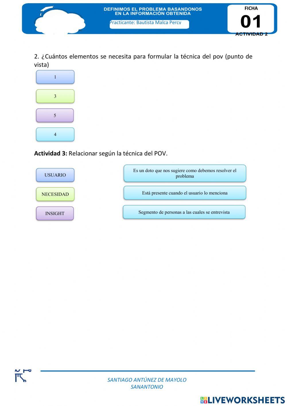Desing thinking | Free Interactive Worksheets | 1619452