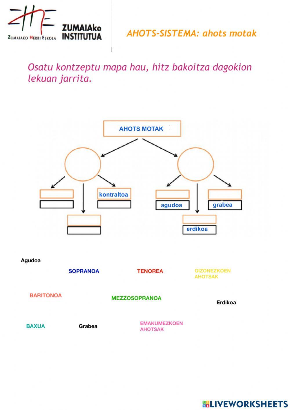 AHOTS SISTEMA: … | Free Interactive Worksheets | 1619604