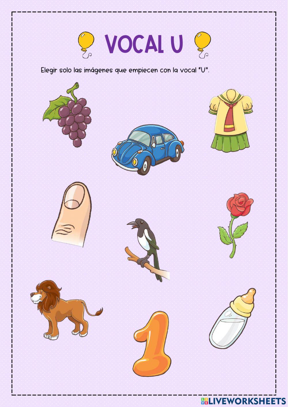 Vocal U | Free Interactive Worksheets | 1619697