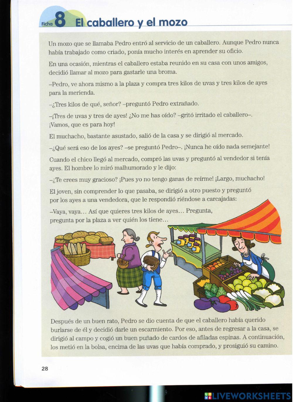 5234563 | Lectura: el caballero y el mozo | Rocío Sánchez