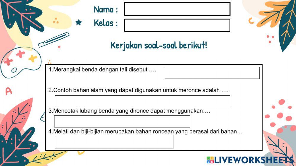 Meronce worksheet | Live Worksheets