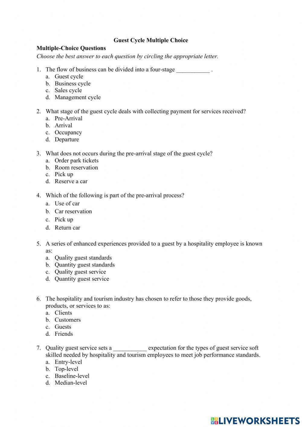1621227 | Guest Cycle Multiple Choice | David Thompson