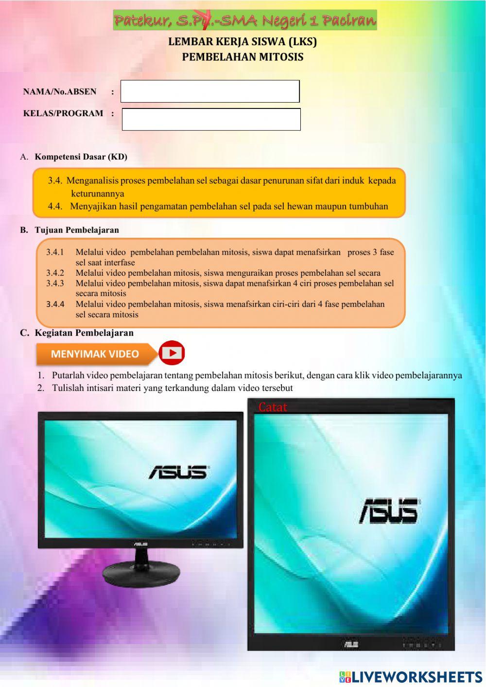 Latihan Liveworksheet exercise for 2 | Live Worksheets