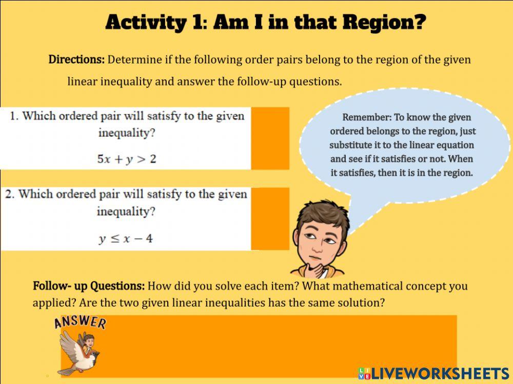 Am I in that Region? worksheet | Live Worksheets