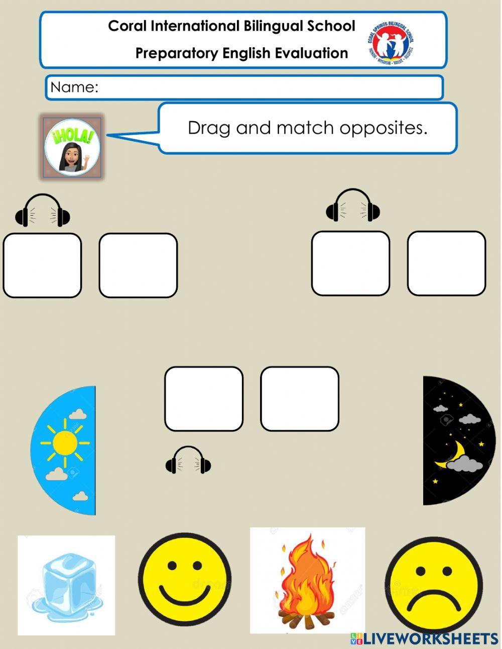 English Evaluat… | Free Interactive Worksheets | 1621889