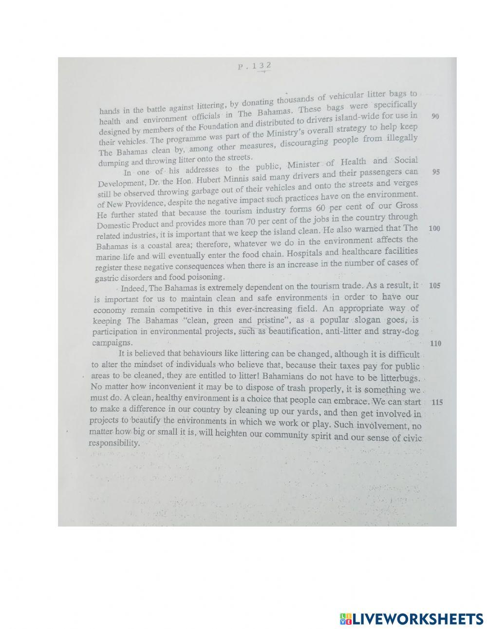 Litter 1 online exercise for | Live Worksheets