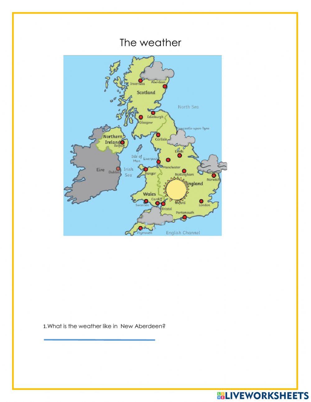 The weather review worksheet | Live Worksheets
